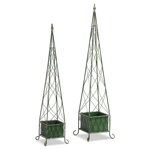Distressed Square Garden Obelisks – Lindale Floral Shop